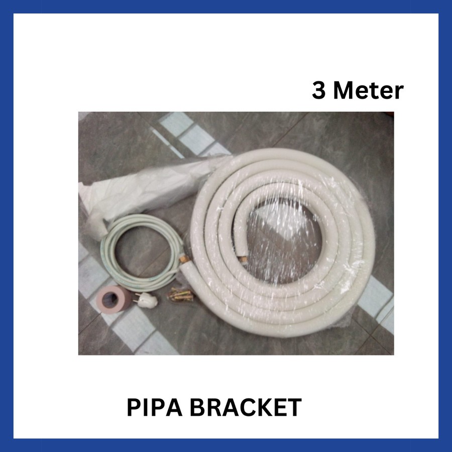 Jual PIPA 3 METER PLUS BRACKET KHUSUS AC | Shopee Indonesia