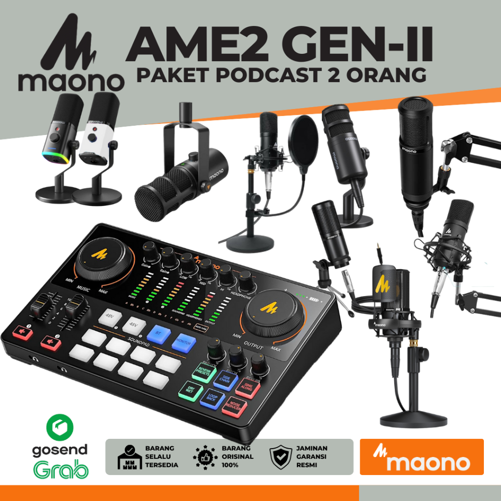 Jual PAKET PODCAST 2 ORANG, MAONO AME2 Gen II Maonocaster Live ...