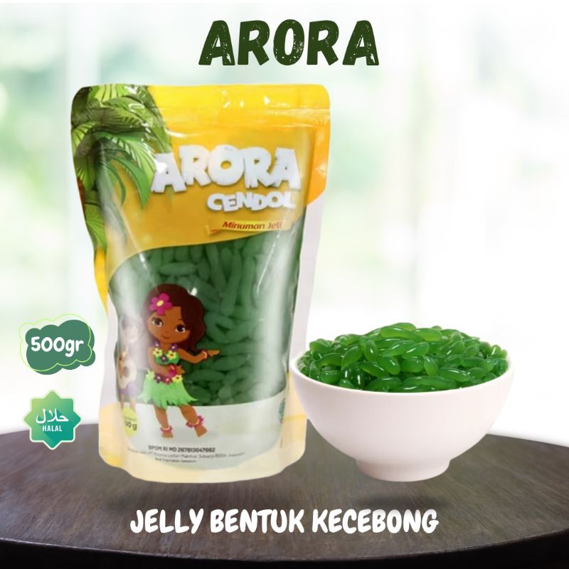 Jual READY ARORA JELLY CENDOL BENTUK KECEBONG 1 PCS 500gr | Shopee ...