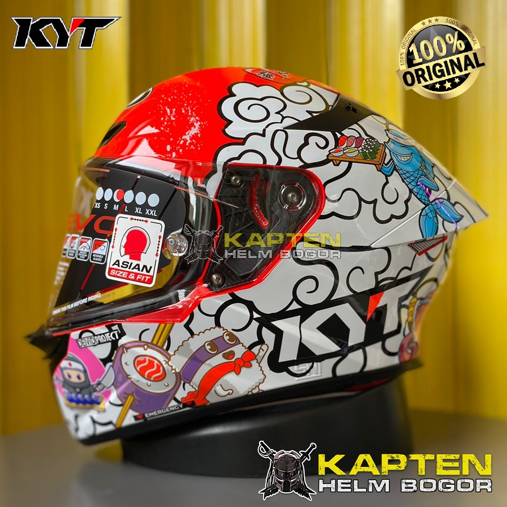 Jual Helm KYT TT REVO New 2025 SUSHI TIME ECE2206 100%ORIGINAL | Shopee Indonesia
