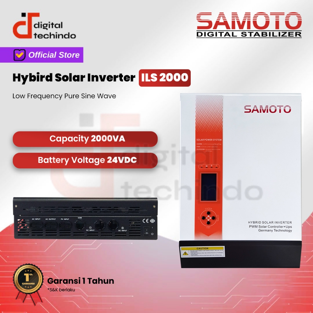 Jual SAMOTO Inverter ILS2000 Low Frequency Pure Sinewave 12V 2000VA ...