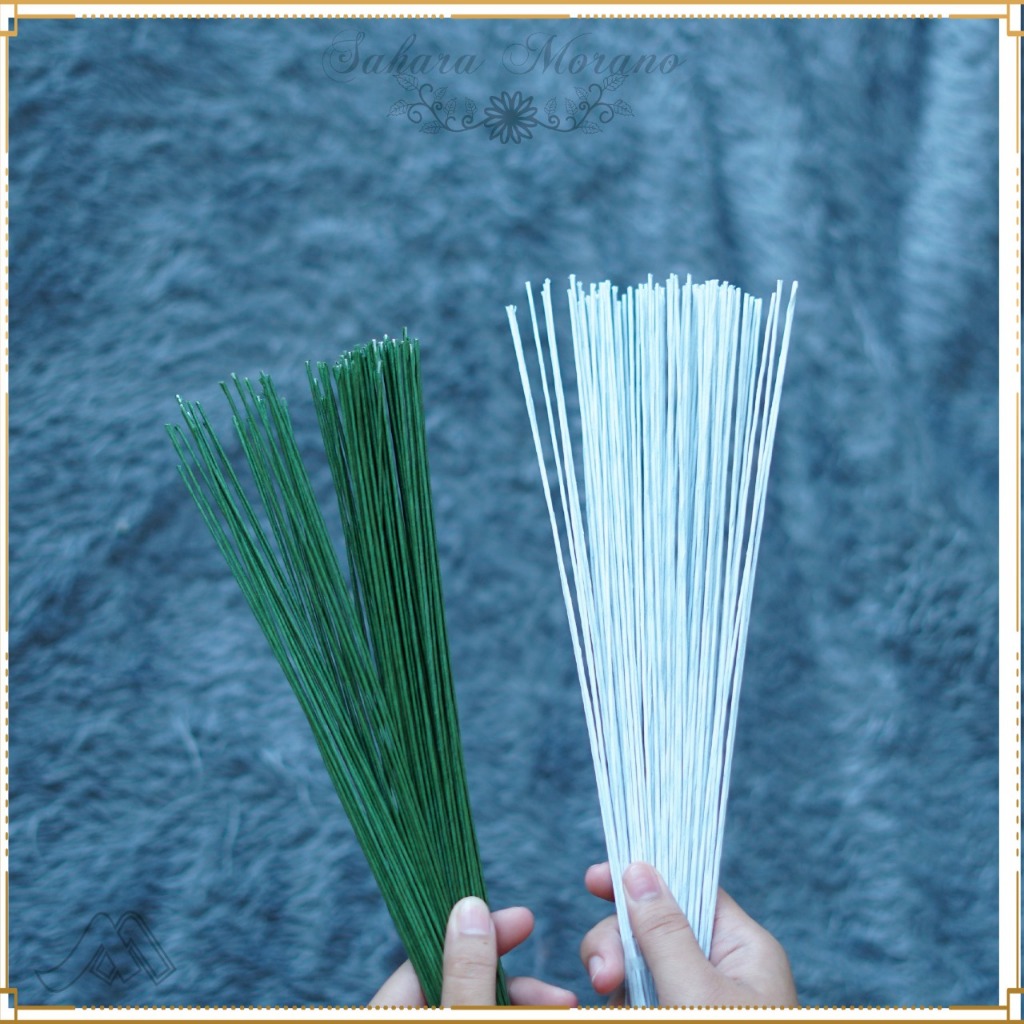 Jual [1 Pack ± 100 Pcs] Stick Bunga Kawat Tangkai Bunga Ranting Bunga ...