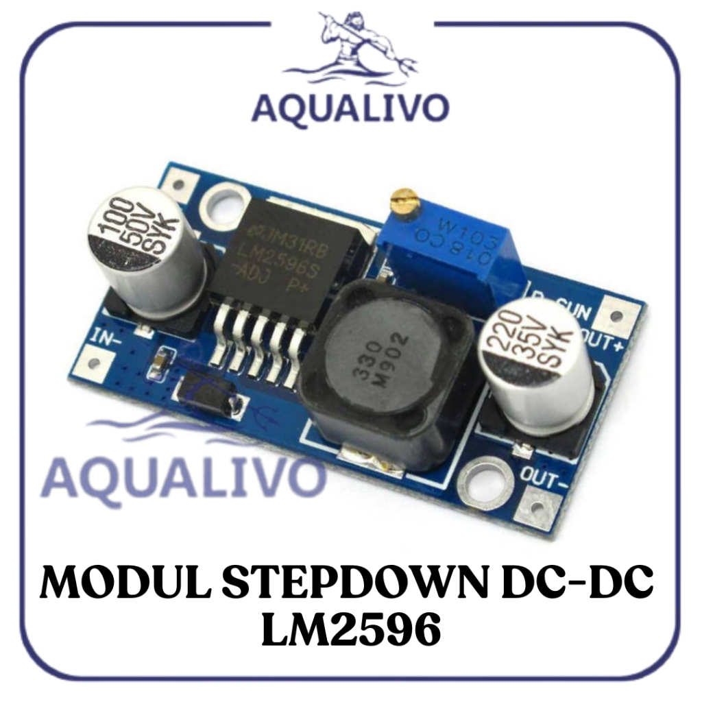 Jual LM2596 Modul Dc - Dc Step Down Kit Adjustable Penurun Tegangan Lm ...