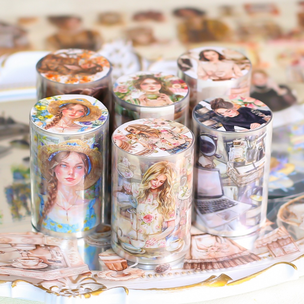 Jual [Artopia] 1 Roll Sticker American Woman GB Wife Istri Vintage ...