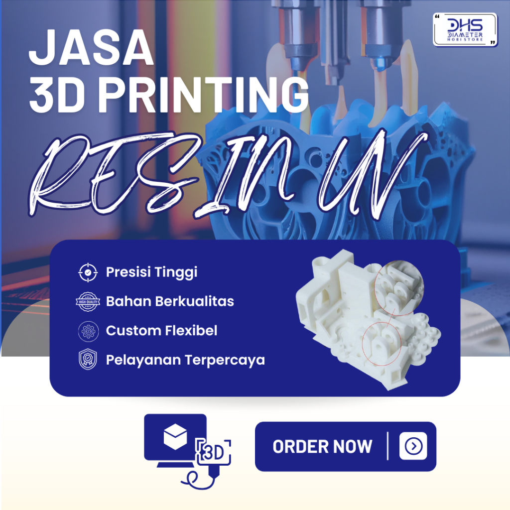 Jual Jasa Cetak 3D Printing / Objek 3D / 3 Dimensi Bahan RESIN UV ...