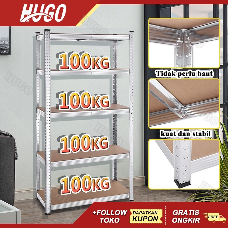 Jual 120*40*200 cm Rak Gudang Rak Rumah Tangga Dalam Ruangan Multi ...