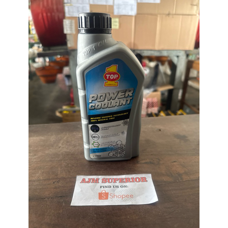 Jual Air Radiator Coolant Top 1 Blue Biru 1 Liter Original | Shopee ...