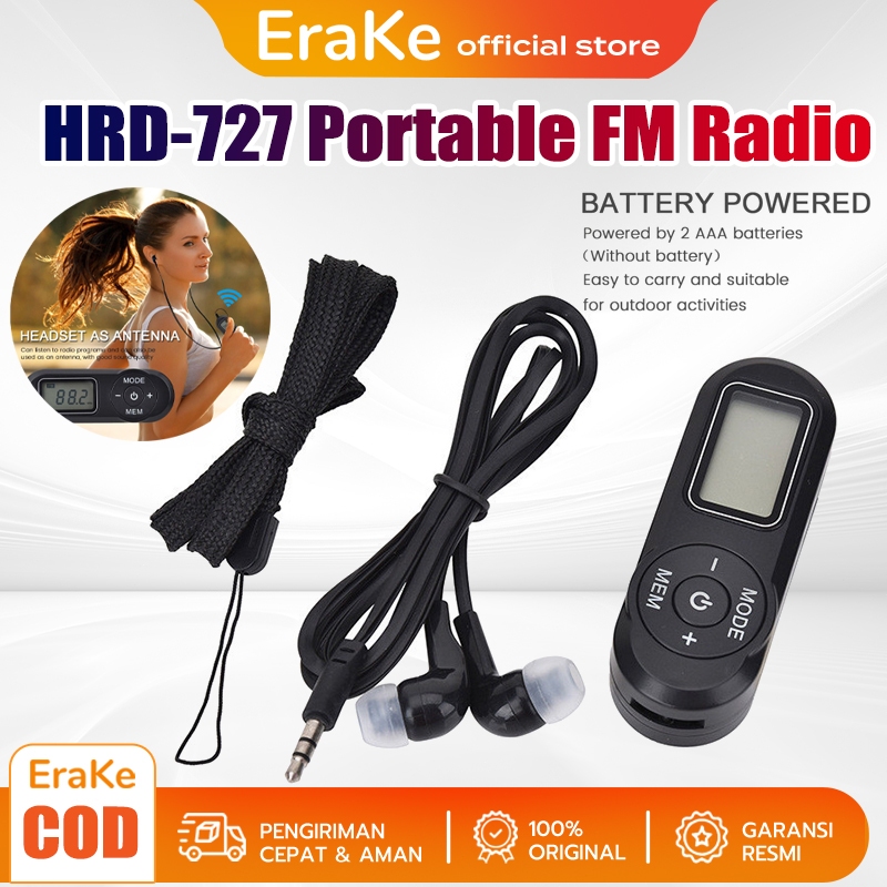 Jual HRD-727 Portable FM Radio Receiver LCD Display DSP Pemutar Radio ...