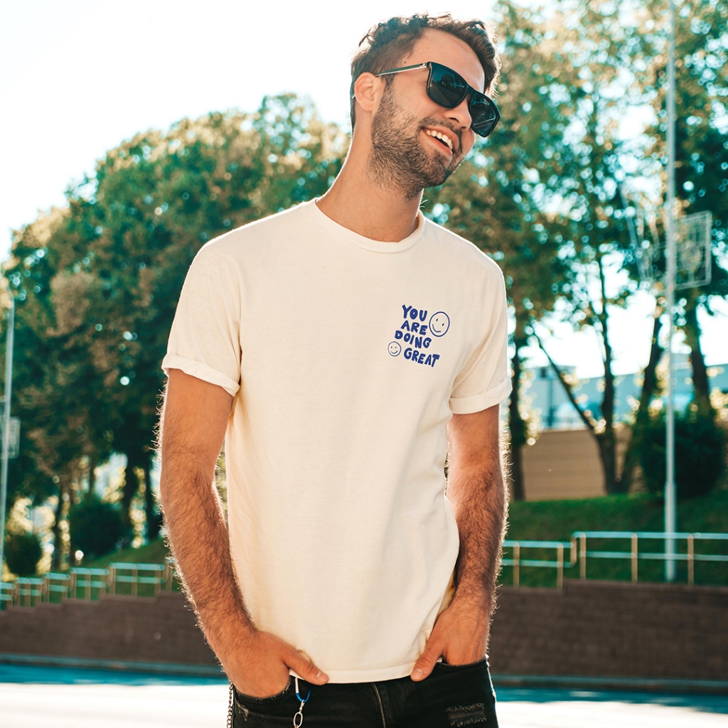 Jual Three Pigeon Premium Quick Dry T-shirt You Are Doing Great ...