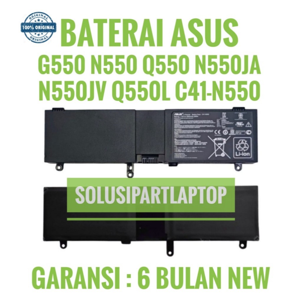 Jual Baterai Battery ASUS ROG G550 G550J G550JX G550JK N550 N550J ...