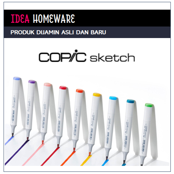 Jual SPIDOL Marker COPIC SKETCH YR Original Japan Baru Satuan Alcohol ...