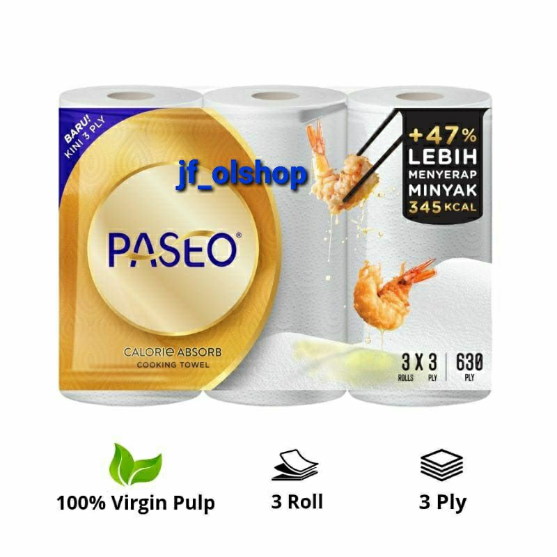 Jual Tisu Tissue Dapur PASEO Elegan Cooking Towel White Emboss 210PLY ...