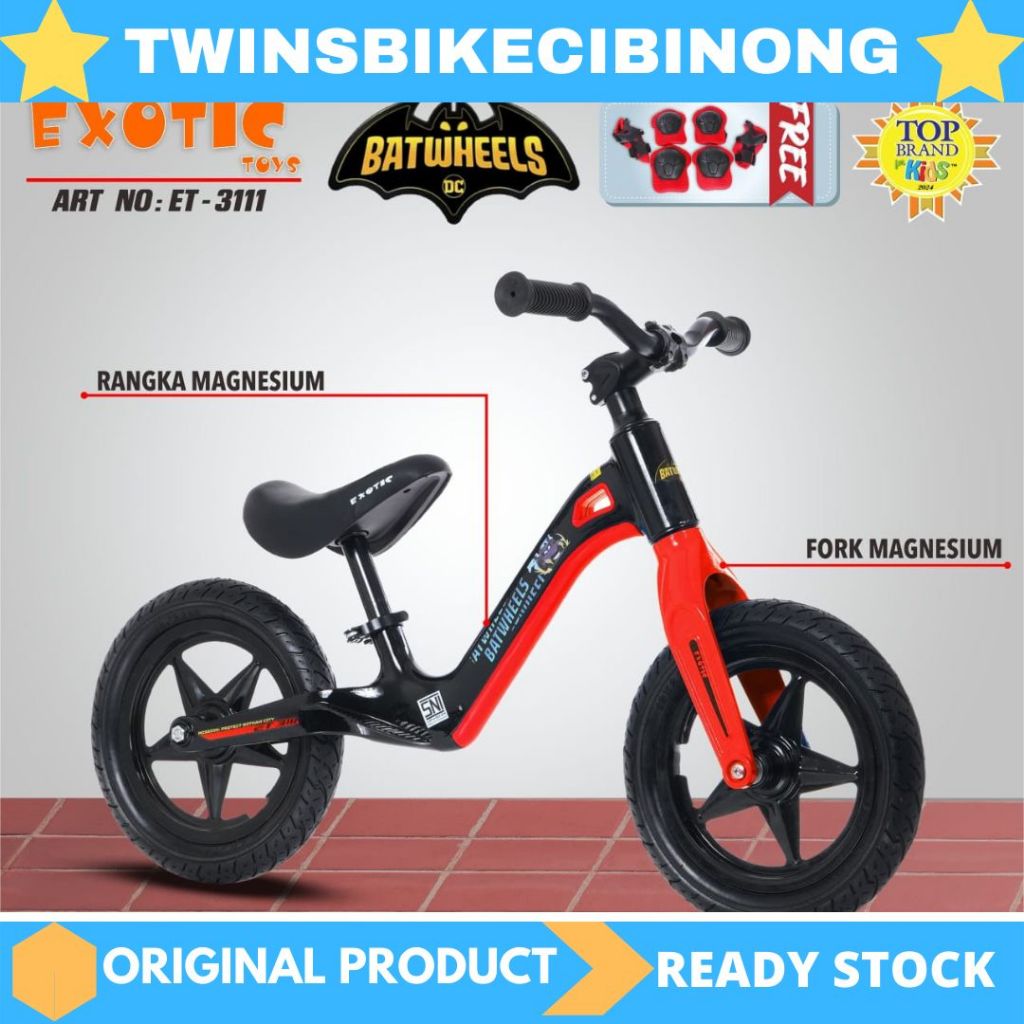 Jual Sepeda Push Bike Exotic 3111 BATWHEEL Magnesium Frame Ban Pompa ...
