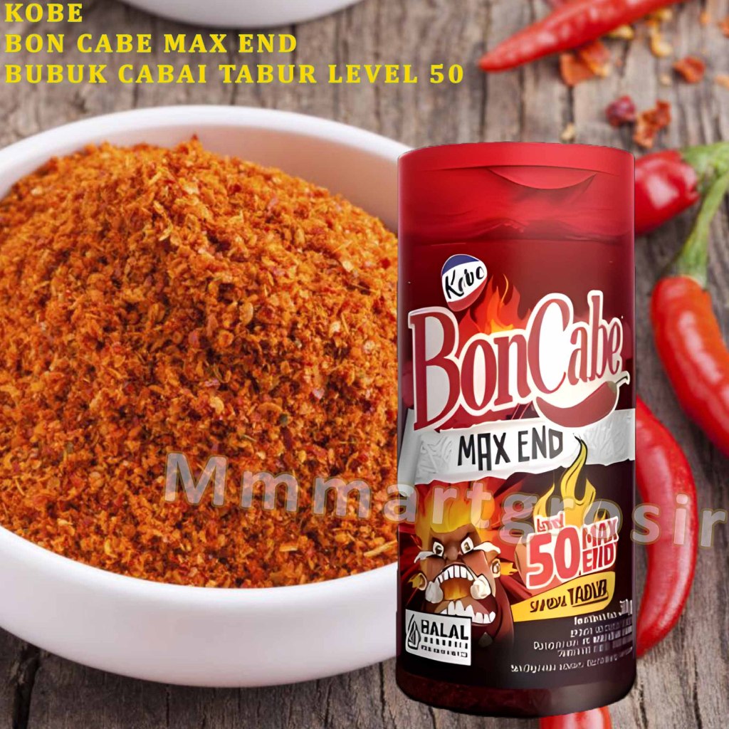 Jual Kobe / Sambal Bubuk Tabur / Bon Cabe Level 50 Max End / 30gr ...