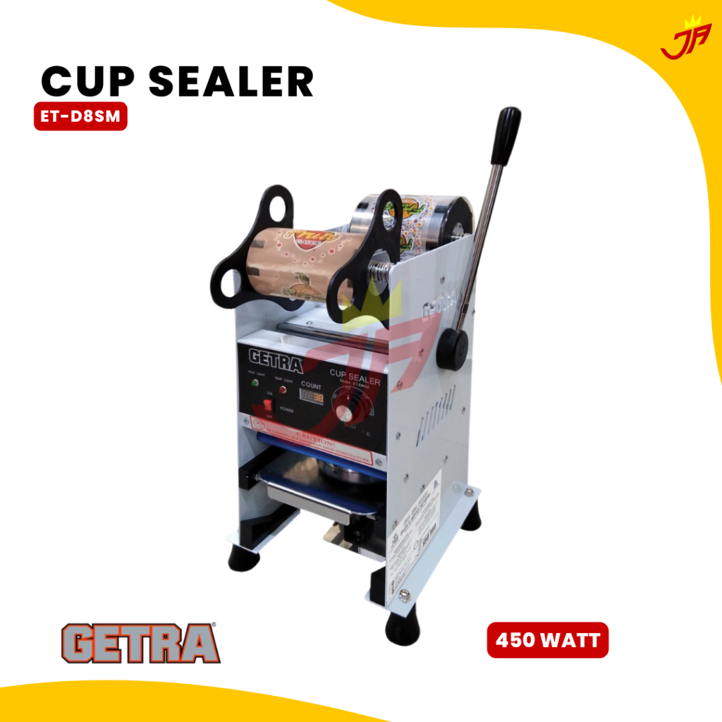 Jual GETRA Cup Sealing Machine ET-D8SM / Cup Sealer / Mesin penyegel ET ...