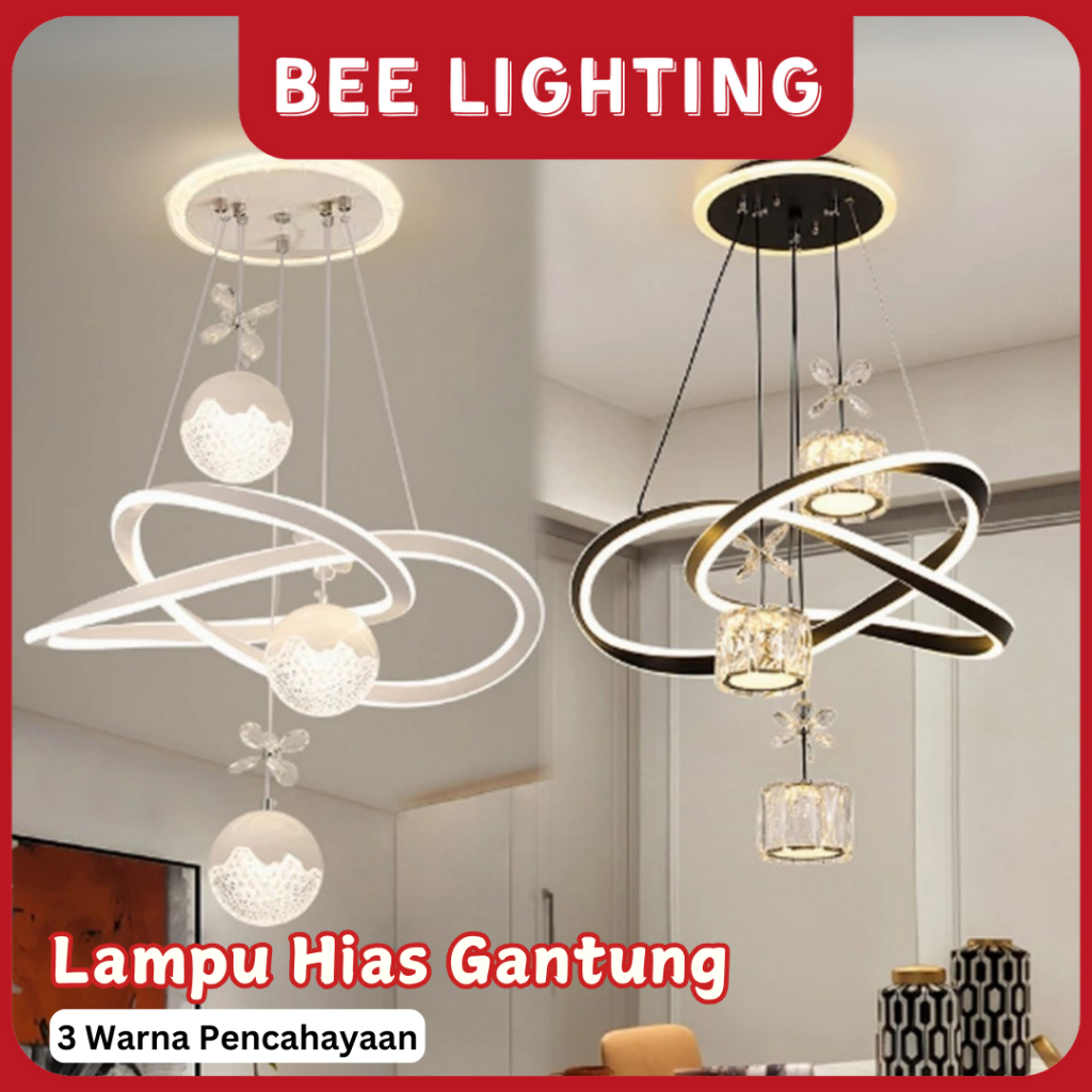 Jual BEE LIGHTING ⭐GARANSI 1 TAHUN⭐ Lampu Gantung Restoran Lampu Meja Ruang Makan Lampu Gantung ...