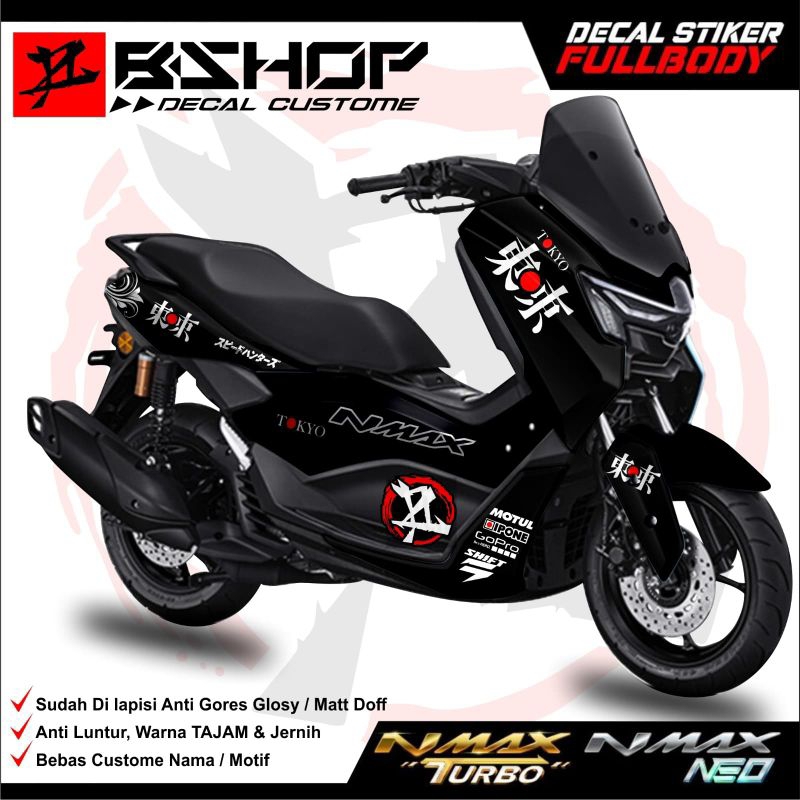 Jual Sticker decal nmax turbo full body terbaru motif tokyo | Shopee ...