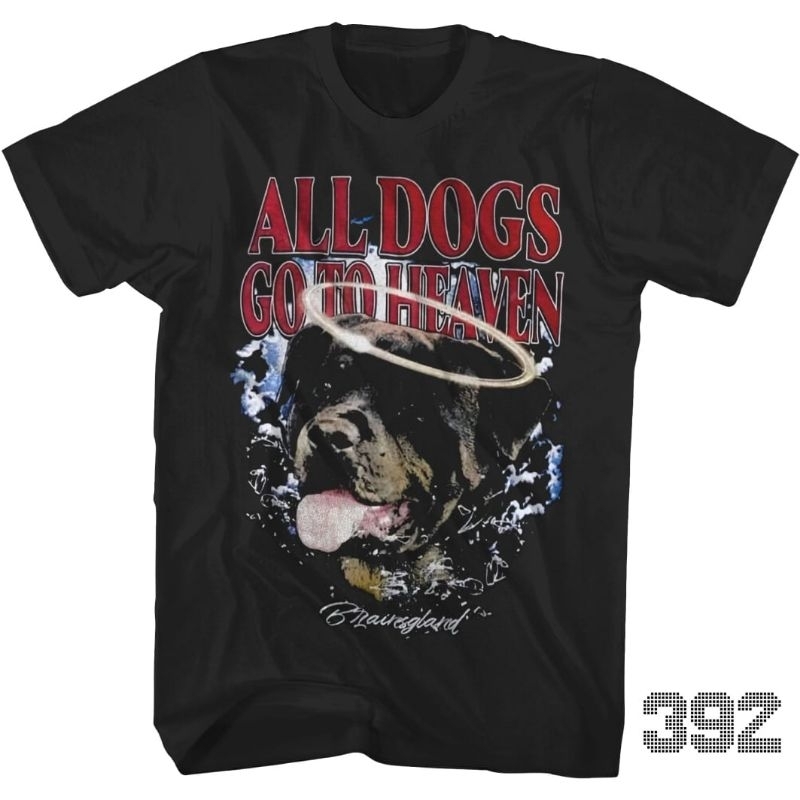 Jual Kaos All Dogs Go To Heaven Putih dan Hitam Tebal 24s | Shopee ...