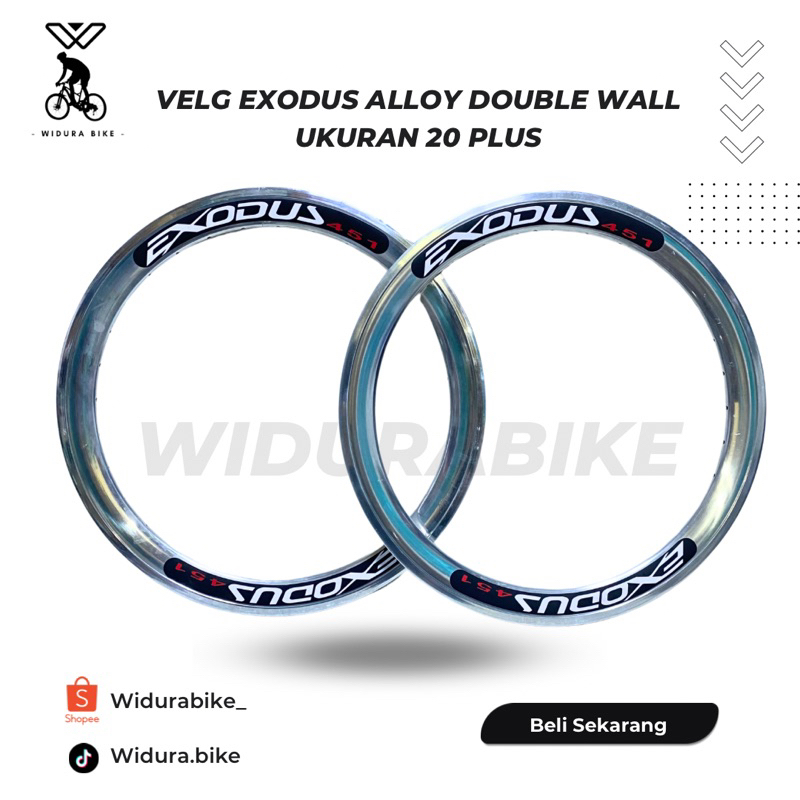 Jual Velg exodus rims 4cm ukuran 20 plus 32 hole/ velg 20 plus/velg ...