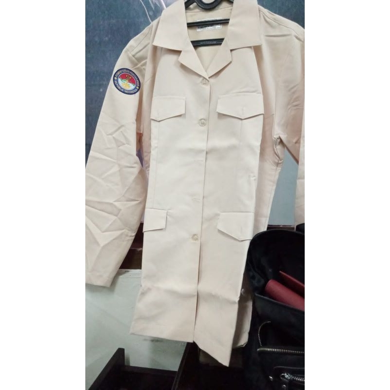 Jual BAJU PDH KEMHAN CEWEK JATAH LENGAN PENDEK | Shopee Indonesia
