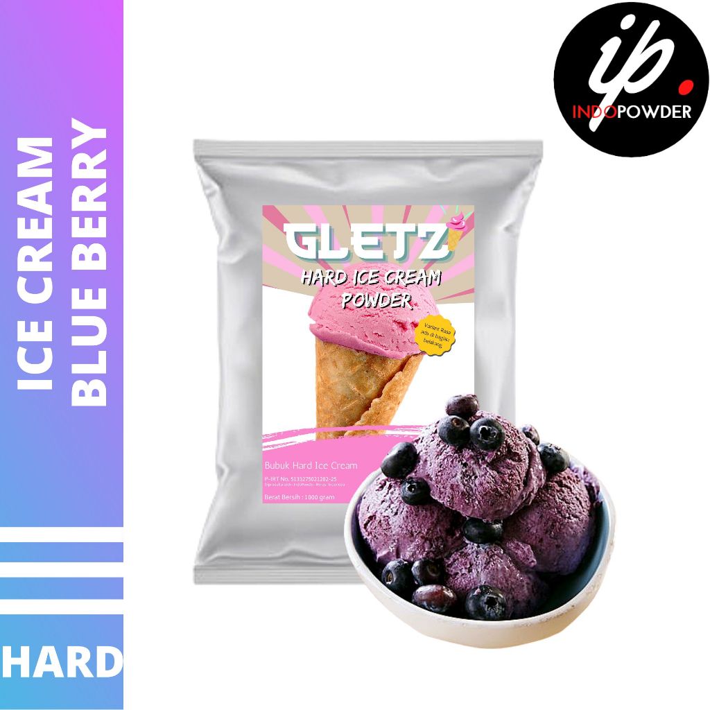 Jual Bubuk ICE CREAM rasa BLUEBERRY1Kg - Bubuk es Krim rasa Blueberry ...