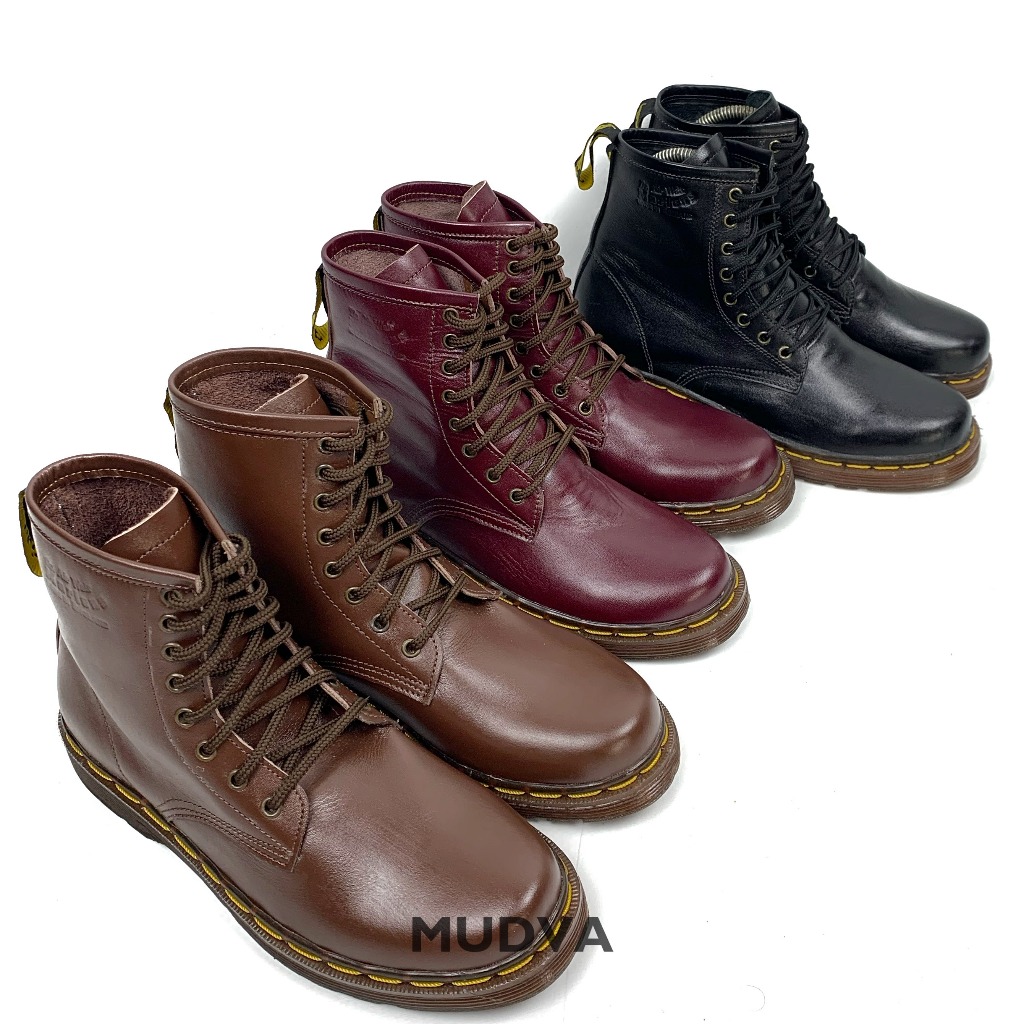Jual Sepatu Boots Pria Docmart 8 Hole Kulit Asli Boots Casual MD1080 ...