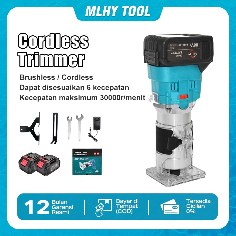 Jual MLHY Tool Brushless Trimmer Mesin Cordless Baterai lithium Profil ...
