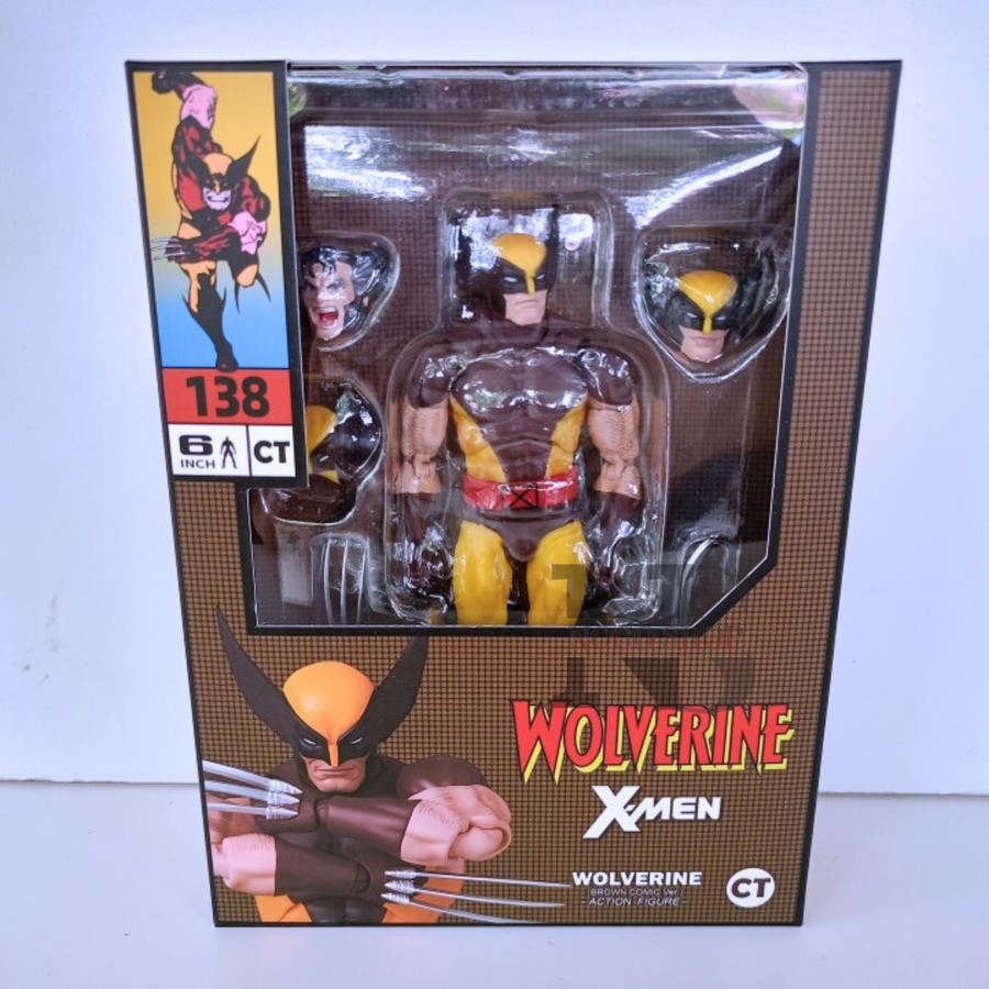 Jual Mafex 138 Wolverine Hulk Deadpool Brown Comic Ver. Movie Model ...