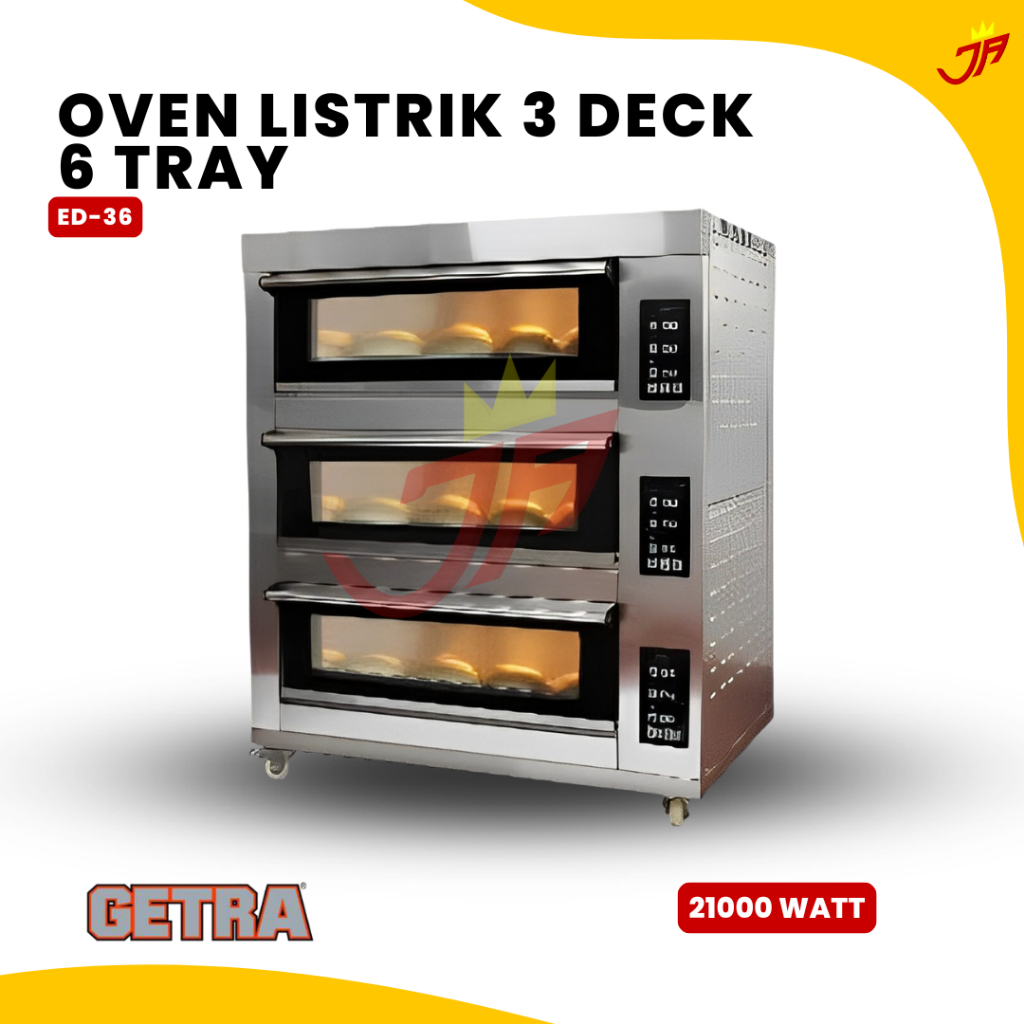 Jual GETRA Electric Baking Oven ED-36 / Oven Listrik 3 Deck 6 Loyang ...