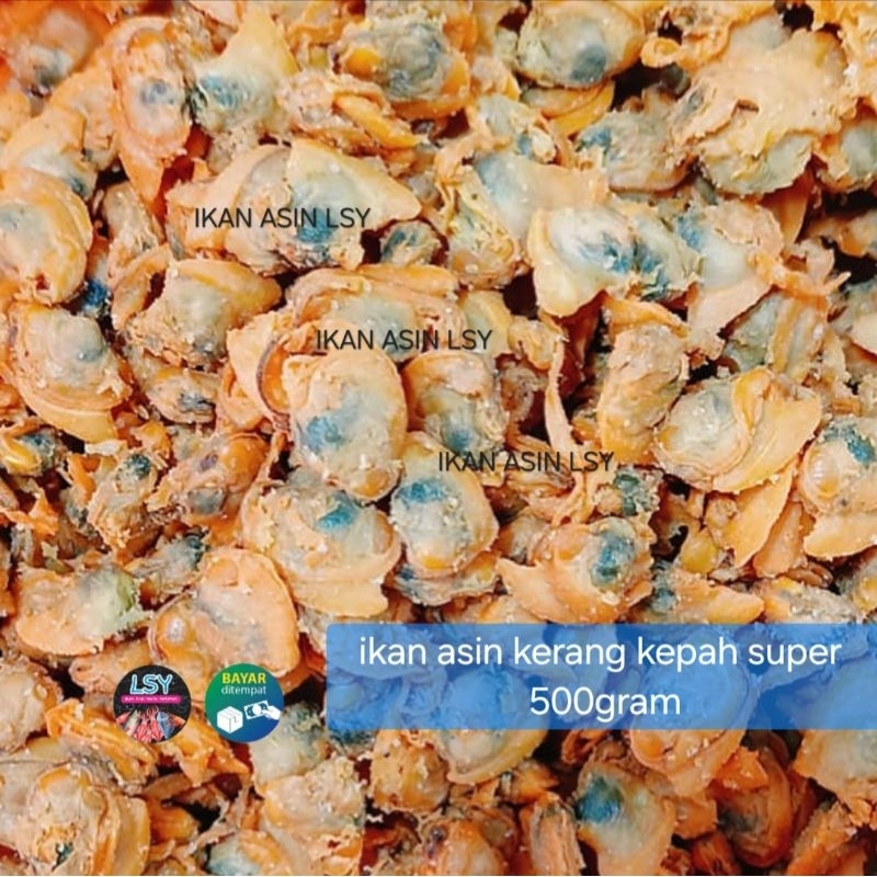 Jual ikan asin kerang kepah super 500gram | Shopee Indonesia