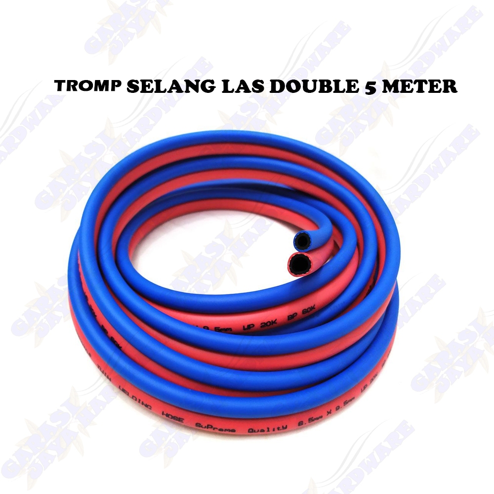 Jual 5M Selang Las Double Panjang 5 Meter Untuk Las Karbit Acetylene ...