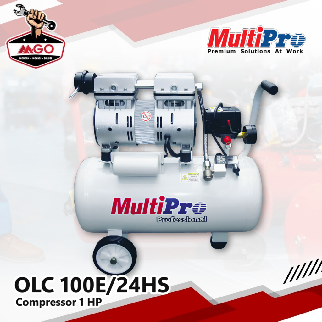 Jual Air Compressor 1HP / Kompresor Udara Oil-less MULTIPRO OLC-100E ...