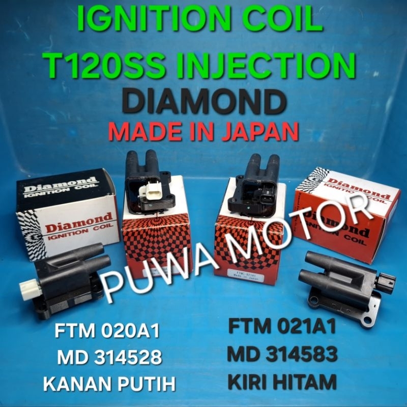 Jual IGNITION COIL KOIL MITSUBISHI T120SS INJECTION DIAMOND JAPAN ...