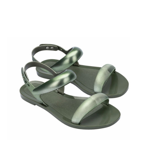 Jual Melissa Eclipse Sandal Ad Green/Metallic Green | Shopee Indonesia