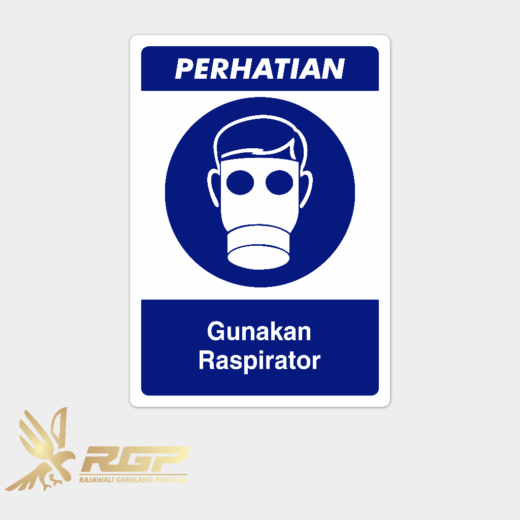 Jual Rambu APD Gunakan Raspirator - Plat Alumunium | Shopee Indonesia