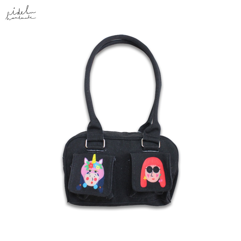 Jual Black Faces Lala Bag | Shopee Indonesia