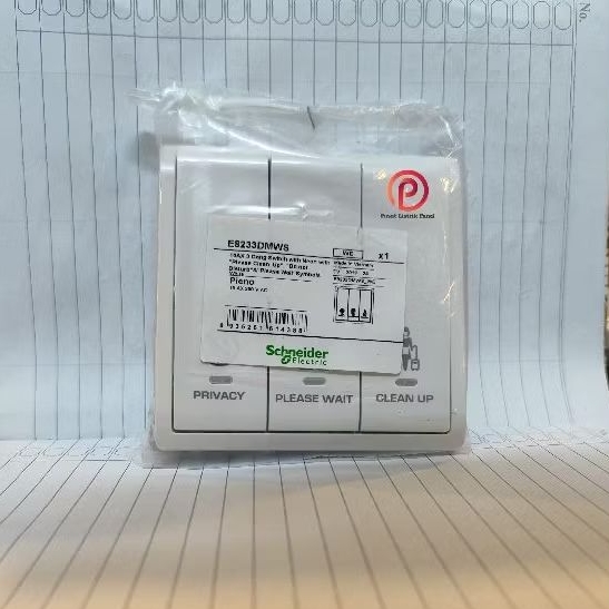 Jual Schneider Pleno Saklar 3 gang PRIVACY DO NOT DISTURB CLEAN UP ...