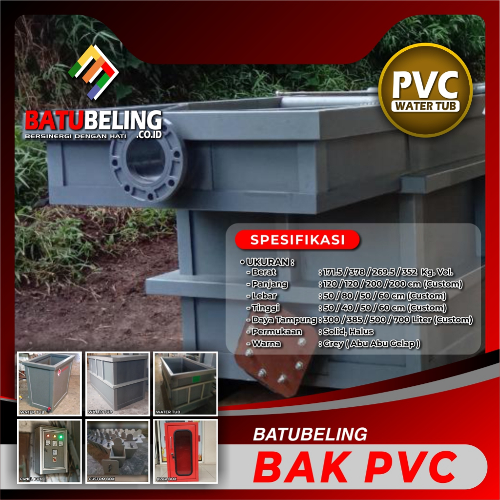 Jual Custom Bak Custom Tangki Customer water tub Bak Tangki PVC Talang ...