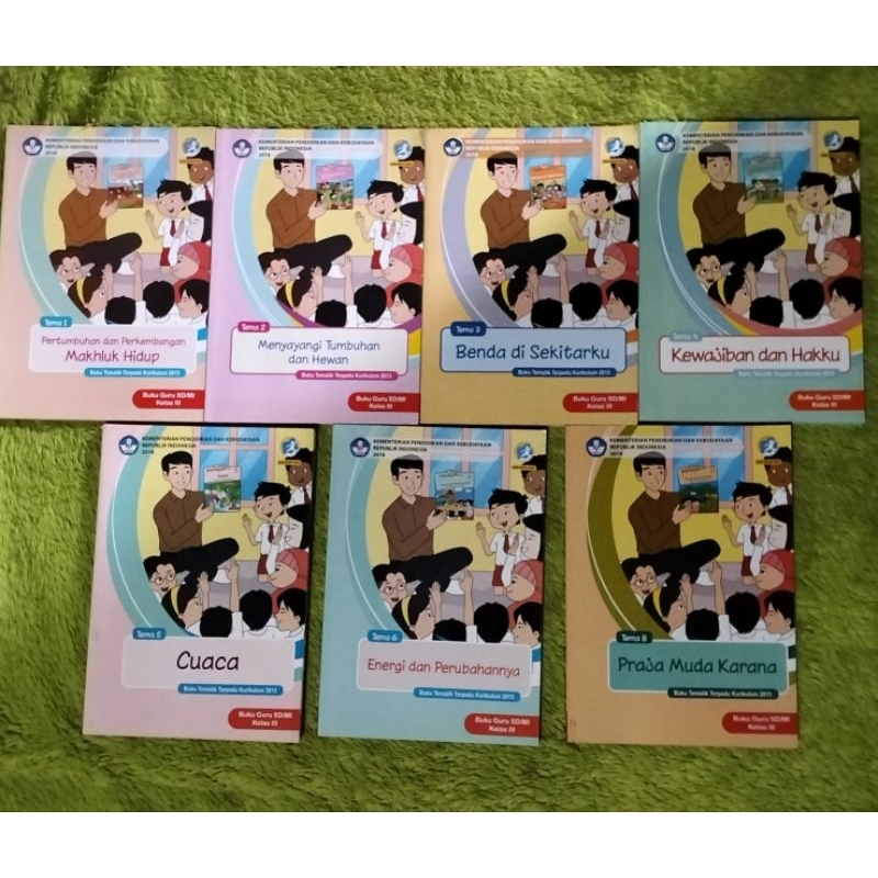 Jual ORIGINAL BUKU GURU BUKU TEMATIK TERPADU KELAS 3 SD/MI KURIKULUM 2013 EDISI REVISI 2018 TEMA ...