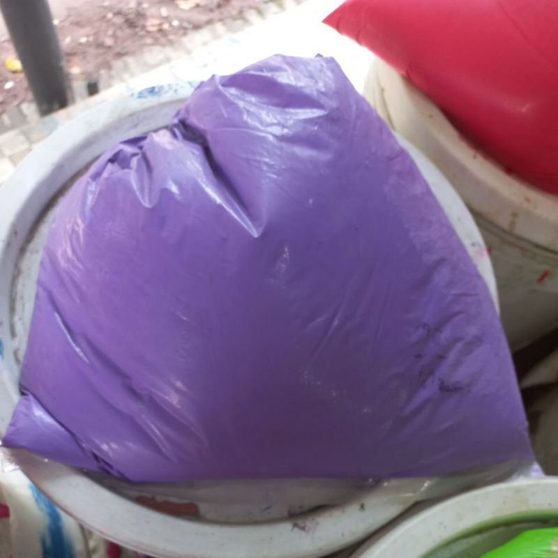 Jual cat tembok kiloan warna od violet berat 1 kg | Shopee Indonesia