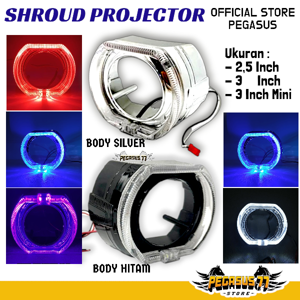 Jual Shroud Projector Motor Mobil BiLED BMW FULL Sport Angel Eye ...