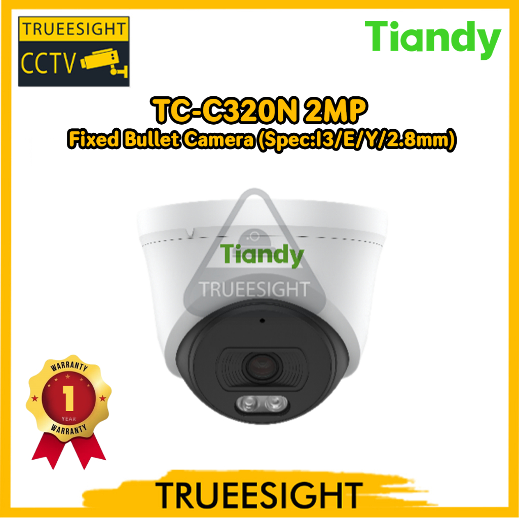 Jual Tiandy TC-C320N IP Camera 2MP Fixed Turret IP Camera Built In Mic Indoor | Shopee Indonesia
