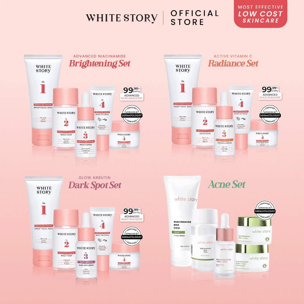 Jual 5in1 White Story Best-Selling Package - Paket Wajah Brightening ...