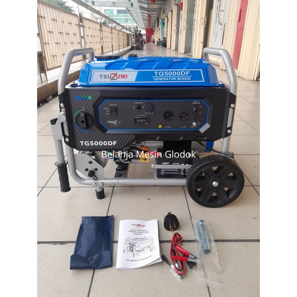 Jual Genset Dual Fuel 3200 Watt Bensin & LPG TG 5000 DF Tsuzumi Japan | Shopee Indonesia