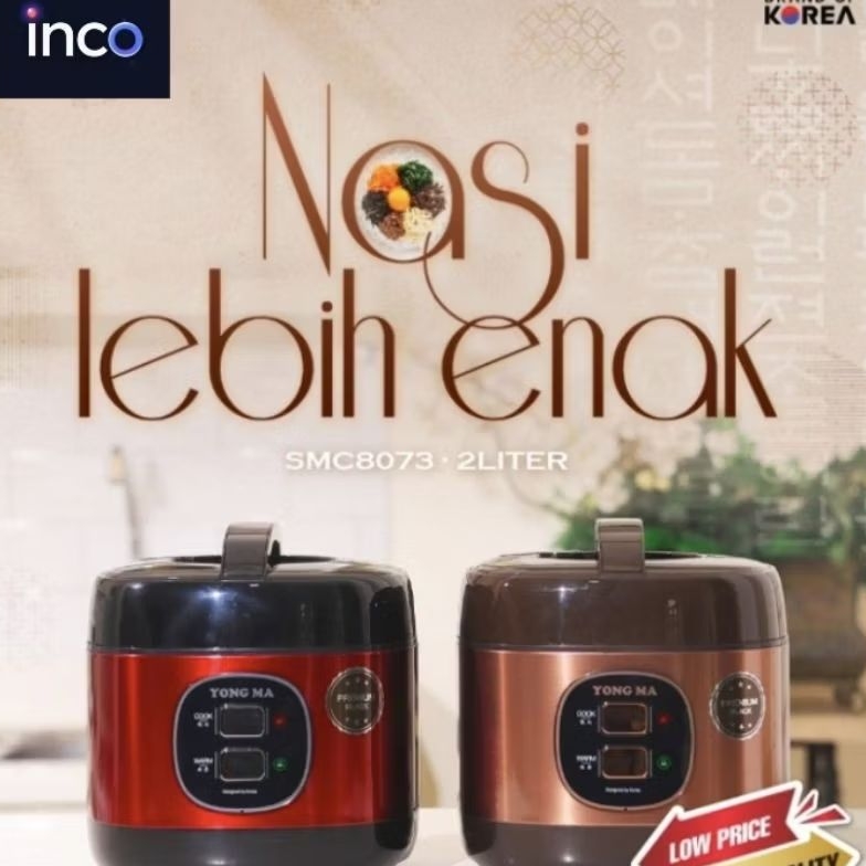 Jual RICE COOKER YONGMA / YONG MA SMC-8073 2 LITER ANTI KARAT (LUAR ...