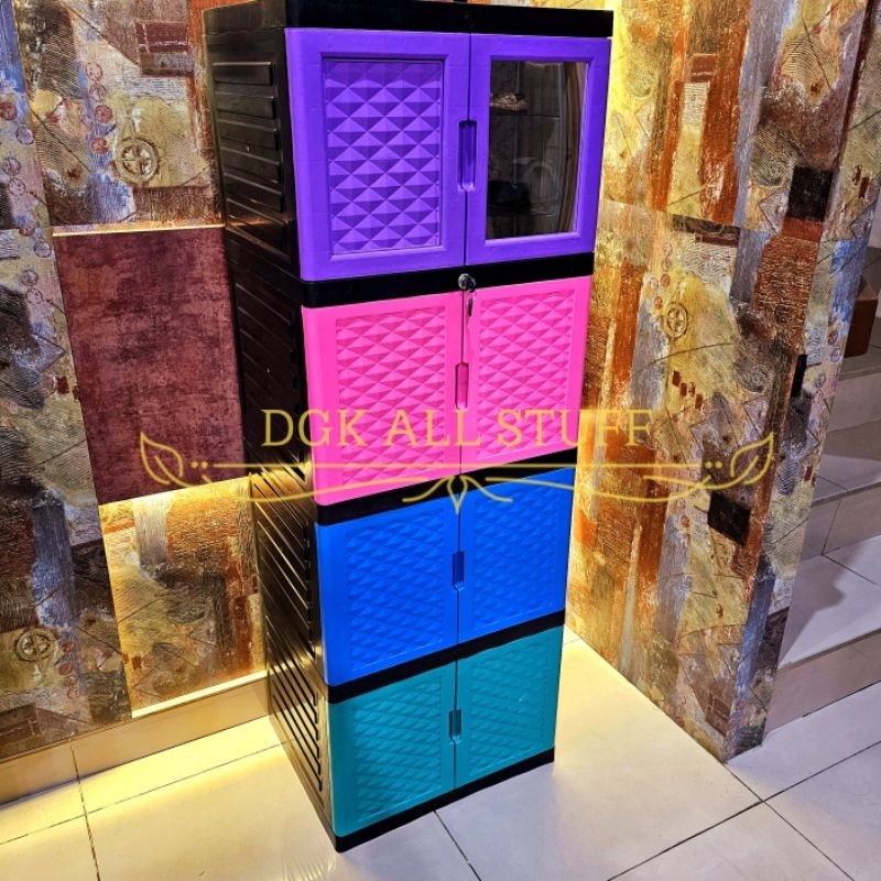 Jual Lemari Baju Pakaian Mini Kecil 5 Lima 4 EMPAT SUSUN TINGKAT 3 TIGA ...