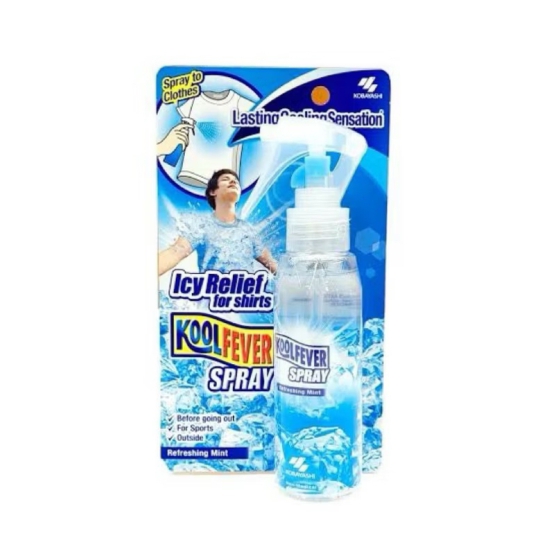 Jual KOOL FEVER SPRAY REFRESHING MINT ICY RELIEF FOR SHIRT | Shopee ...
