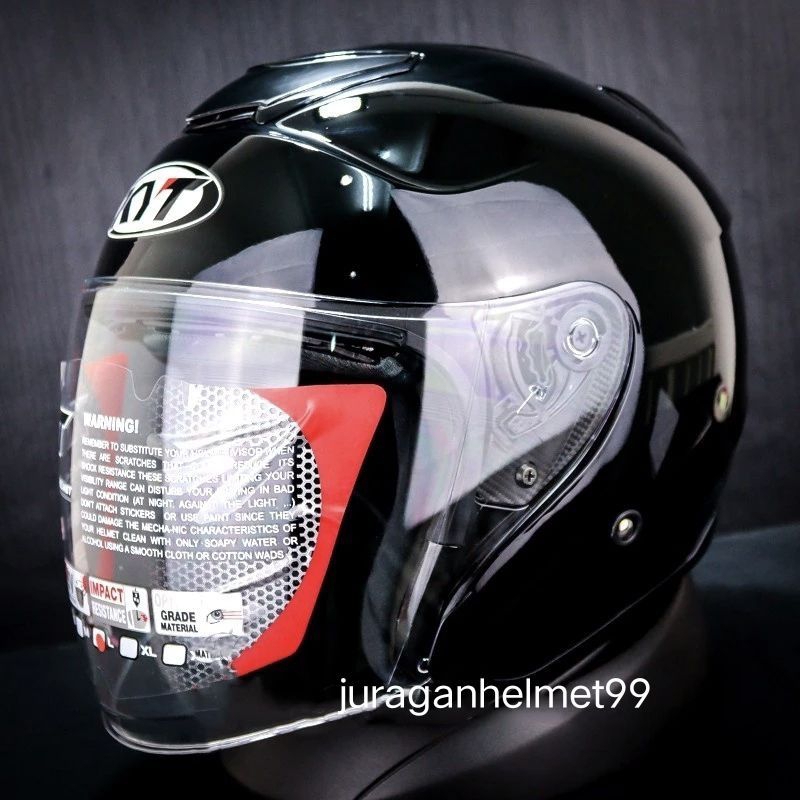 Jual HELM KYOTO SOLID ORIGINAL MERK SKS HITAM METALIK BEST SELER MIRIP ...