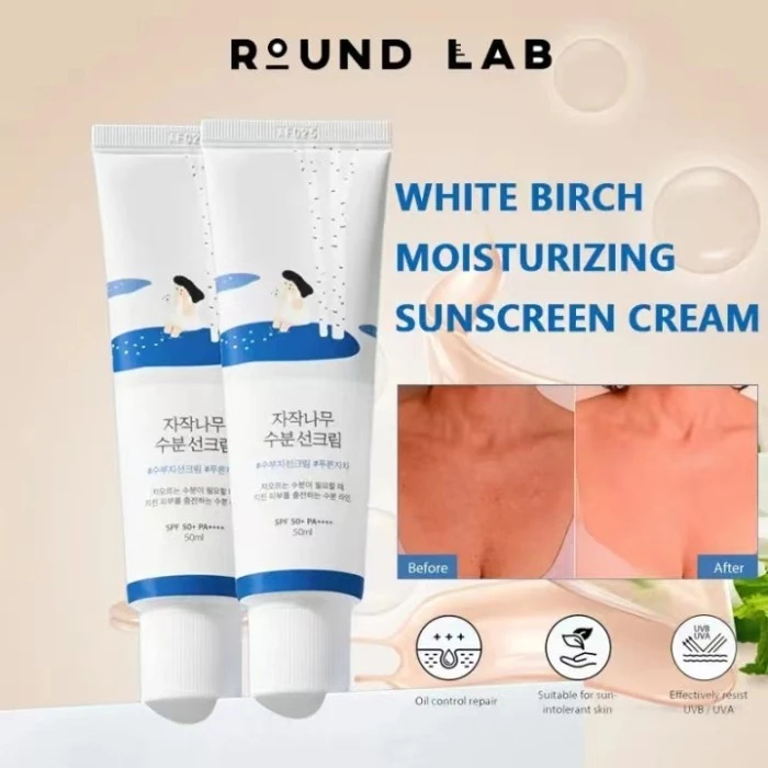 Jual ROUND LAB Birch Juice Moisturizing Sun Cream SPF50+ PA ...