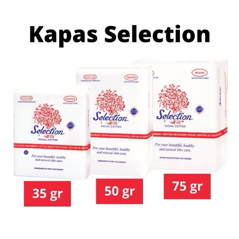 Jual LEONY KOSMETIK - KAPAS WAJAH KECANTIKAN KAPAS SELECTION 35gr ...